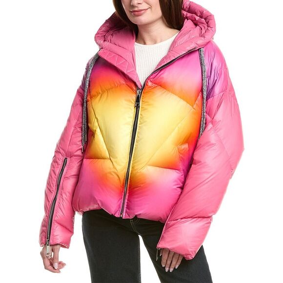 KHRISJOY | Jackets & Coats | Khrisjoy Womens Khris Iconic Heart Puffer ...